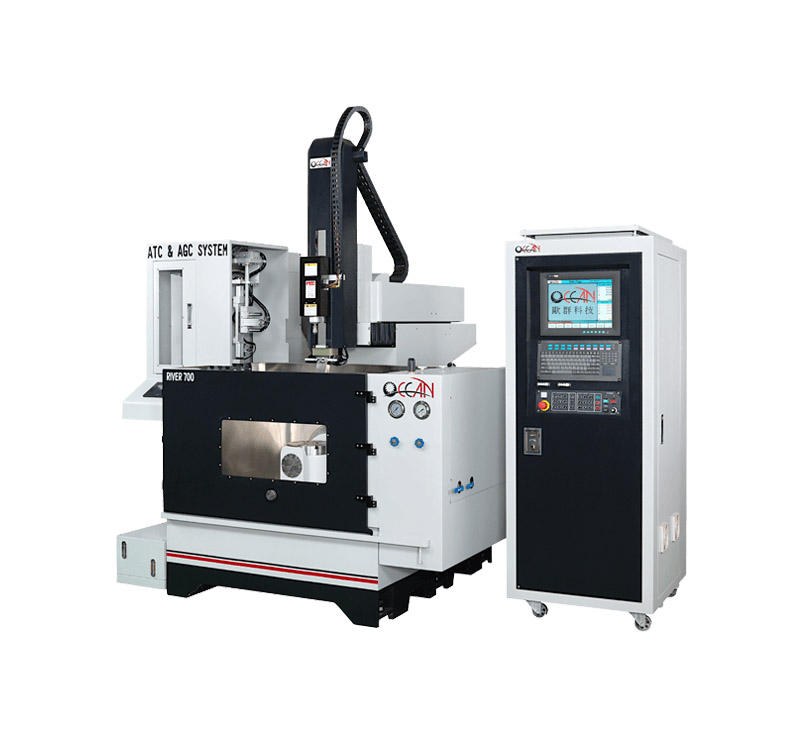 Ocean River Series CNC Hole Drilling EDM with Tilting Rotary Axis ...